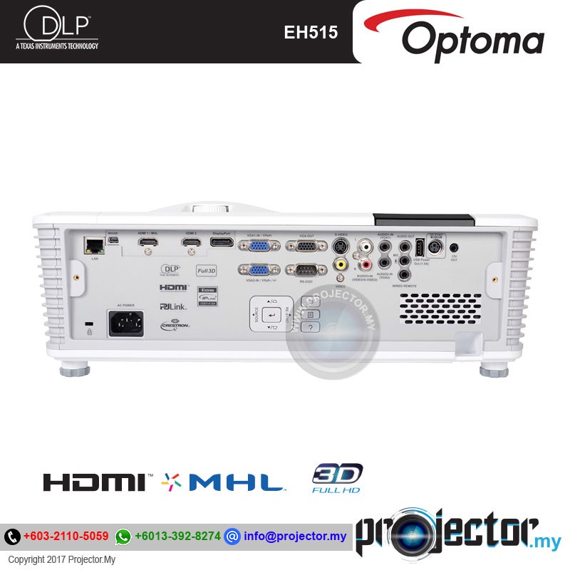 OPTOMA EH515 5500 LUMENS FULL HD PROJECTOR