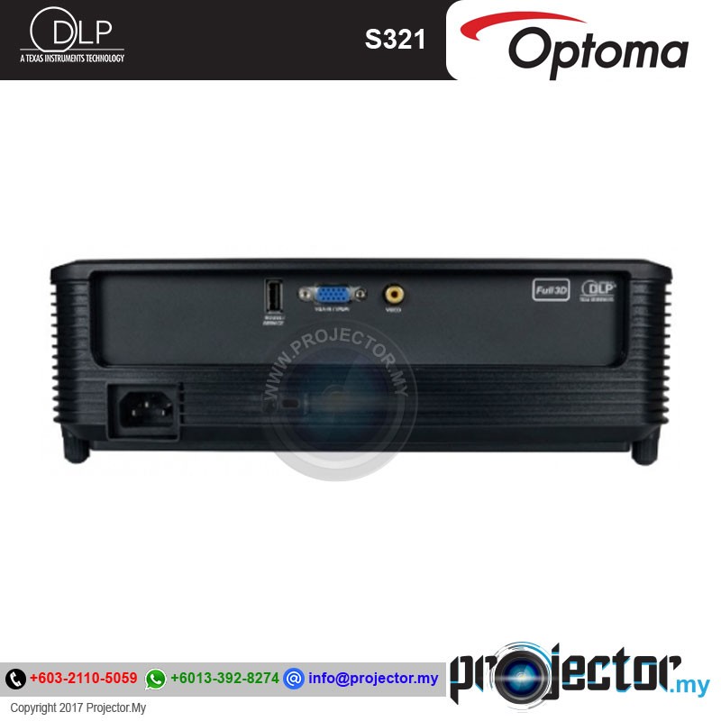 OPTOMA S321 SVGA 3200 LUMENS PROJECTOR